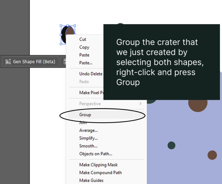 How to create a simple moon in Adobe Illustrator – beguilint