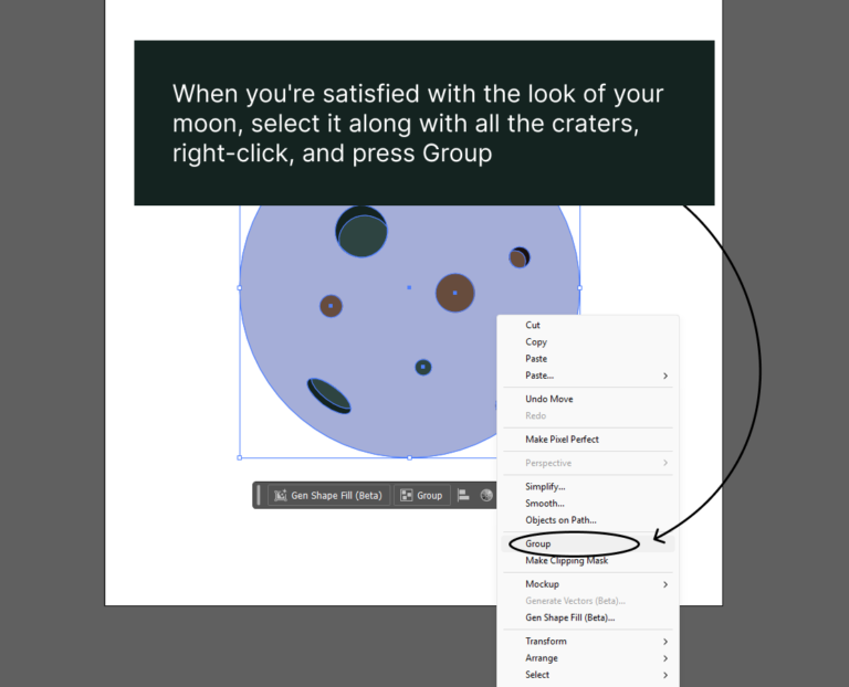 How to create a simple moon in Adobe Illustrator – beguilint